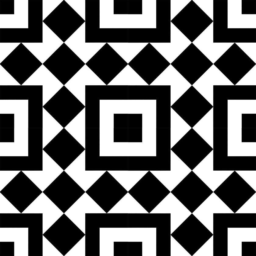 Retro Neuve Checker Blocks 8x8 Porcelain Tile – Glazzio Surfaces