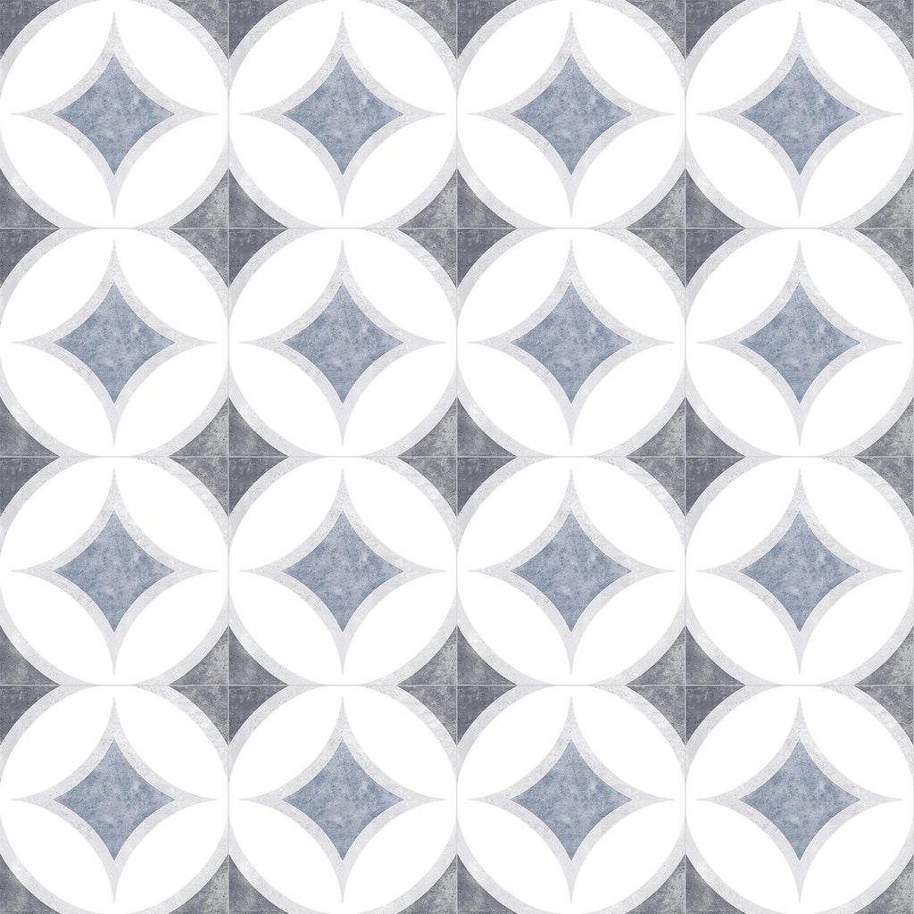 Retro Neuve Ocean Star 8x8 Porcelain Tile – Glazzio Surfaces