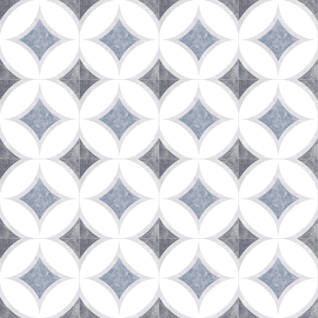 Retro Neuve Ocean Star 8x8 Porcelain Tile – Glazzio Surfaces