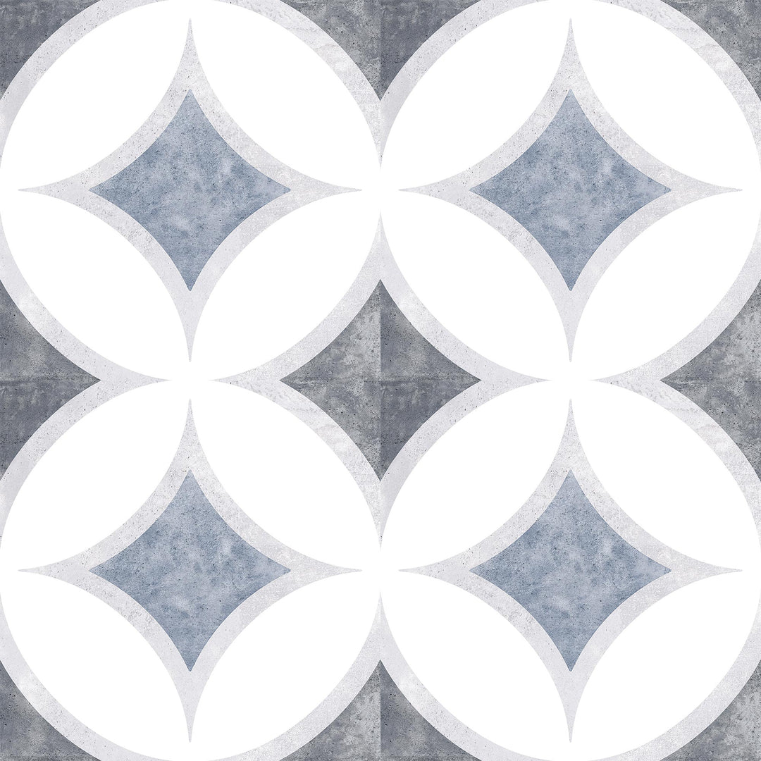 Retro Neuve Ocean Star 8x8 Porcelain Tile – Glazzio Surfaces