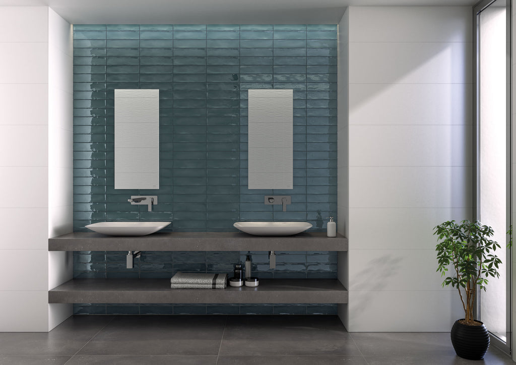 Brooklyn Denim 3x12 Ceramic Tile – Glazzio Surfaces