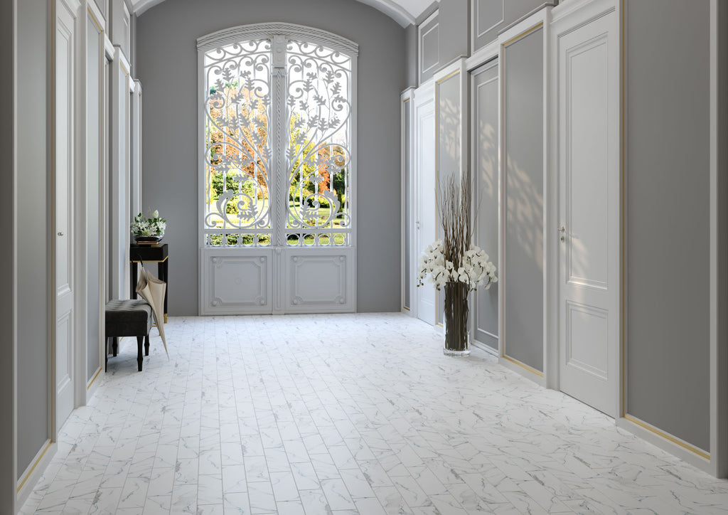 Bismarck Palmer Aloe Cream 3x17 Porcelain Subway Tile – Glazzio Surfaces