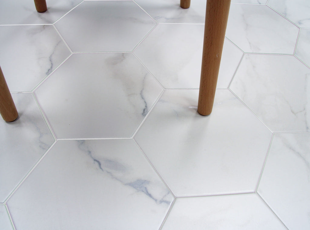 Bismarck Palmer Aloe Cream 8x9 Porcelain Hexagon Tile – Glazzio Surfaces