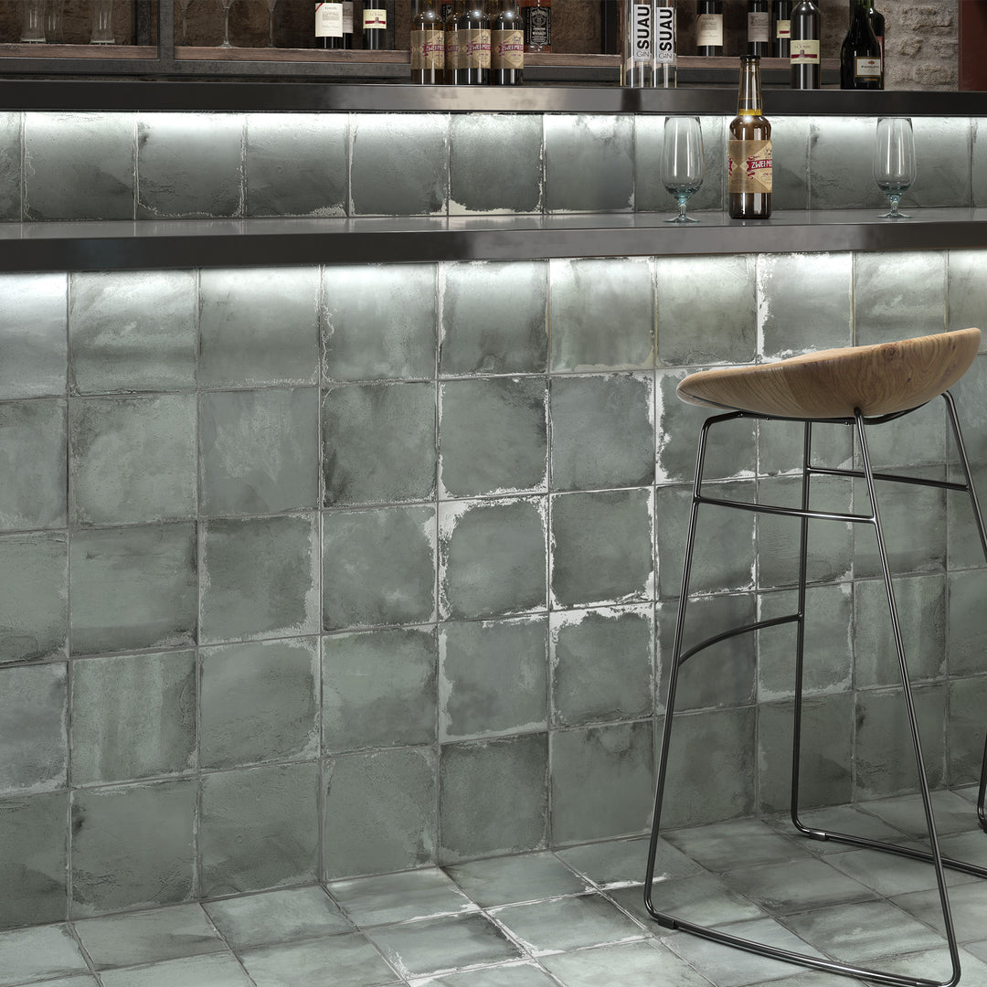 Geometric Calm Eco Green 8x8 Porcelain Tile – Glazzio Surfaces
