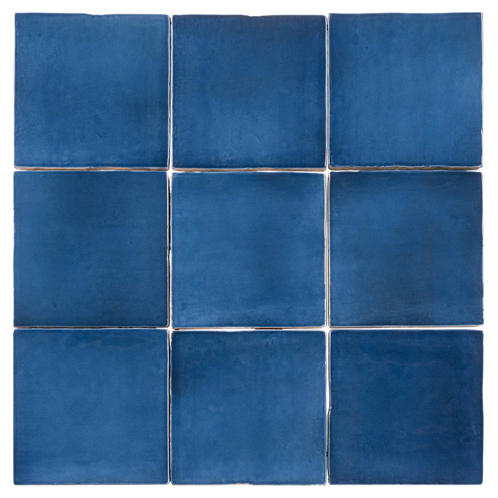 Manacor Ocean Blue 4x4 Ceramic Tile – Glazzio Surfaces