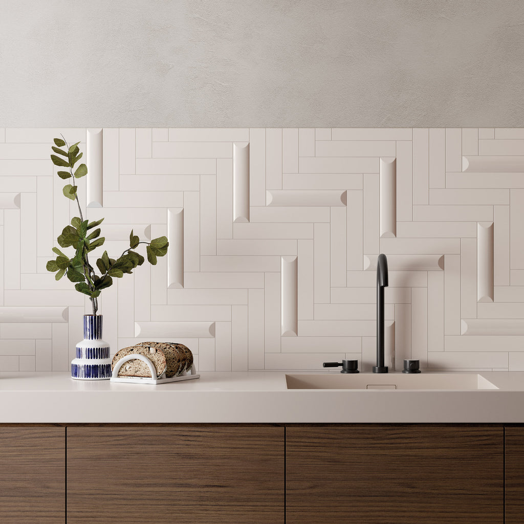 Noelle Reese 2x10 Curve 3D Matte Ceramic Tile – Glazzio Surfaces