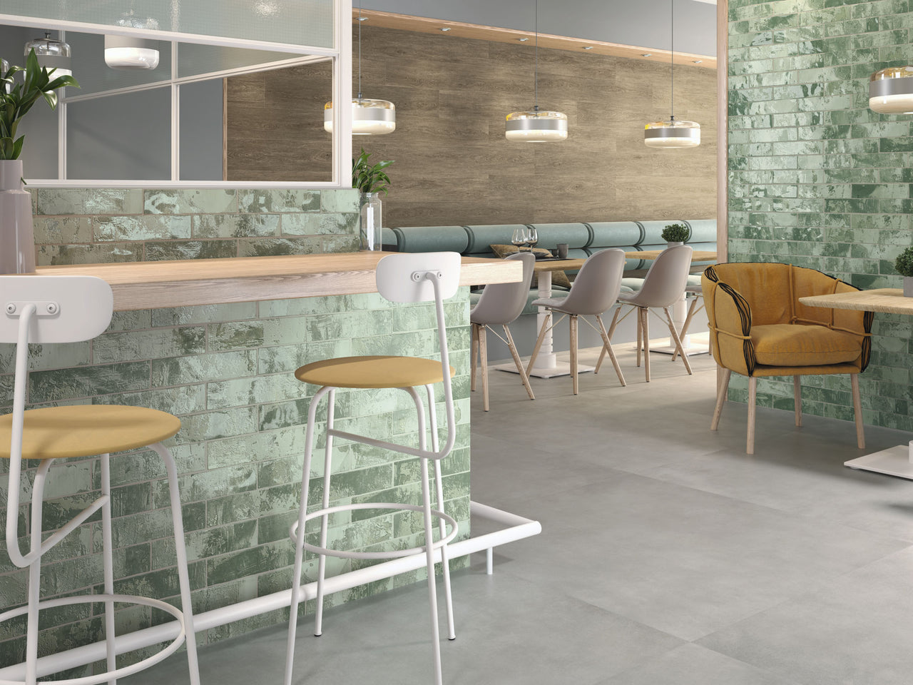 Rain Drops Fern Drizzle 3x12 Ceramic Tile – Glazzio Surfaces