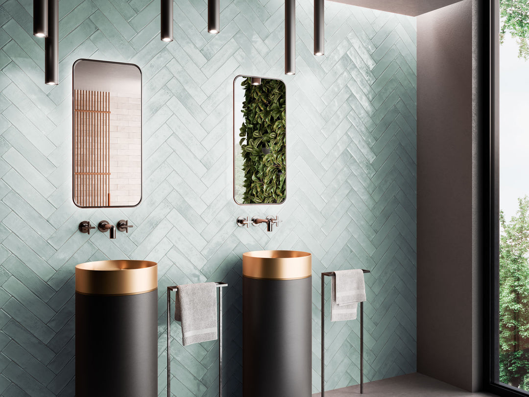Rythmique Green 3x12 Ceramic Tile – Glazzio Surfaces