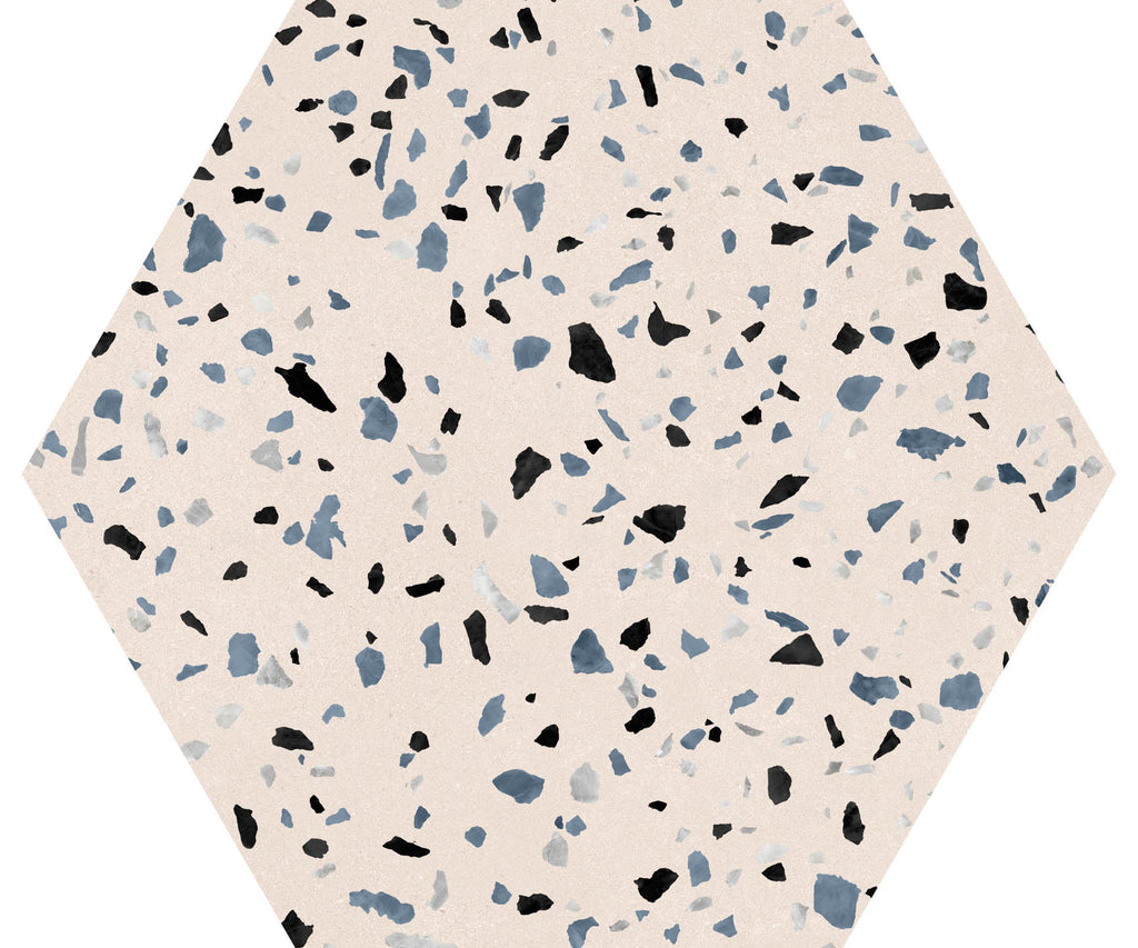 Abstract Talco 8x9 Porcelain Hex – Glazzio Surfaces