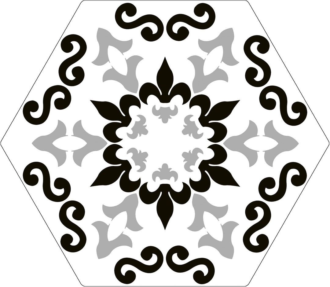 Cucina Italia Trivette Flora 8x9 Hex – Glazzio Surfaces