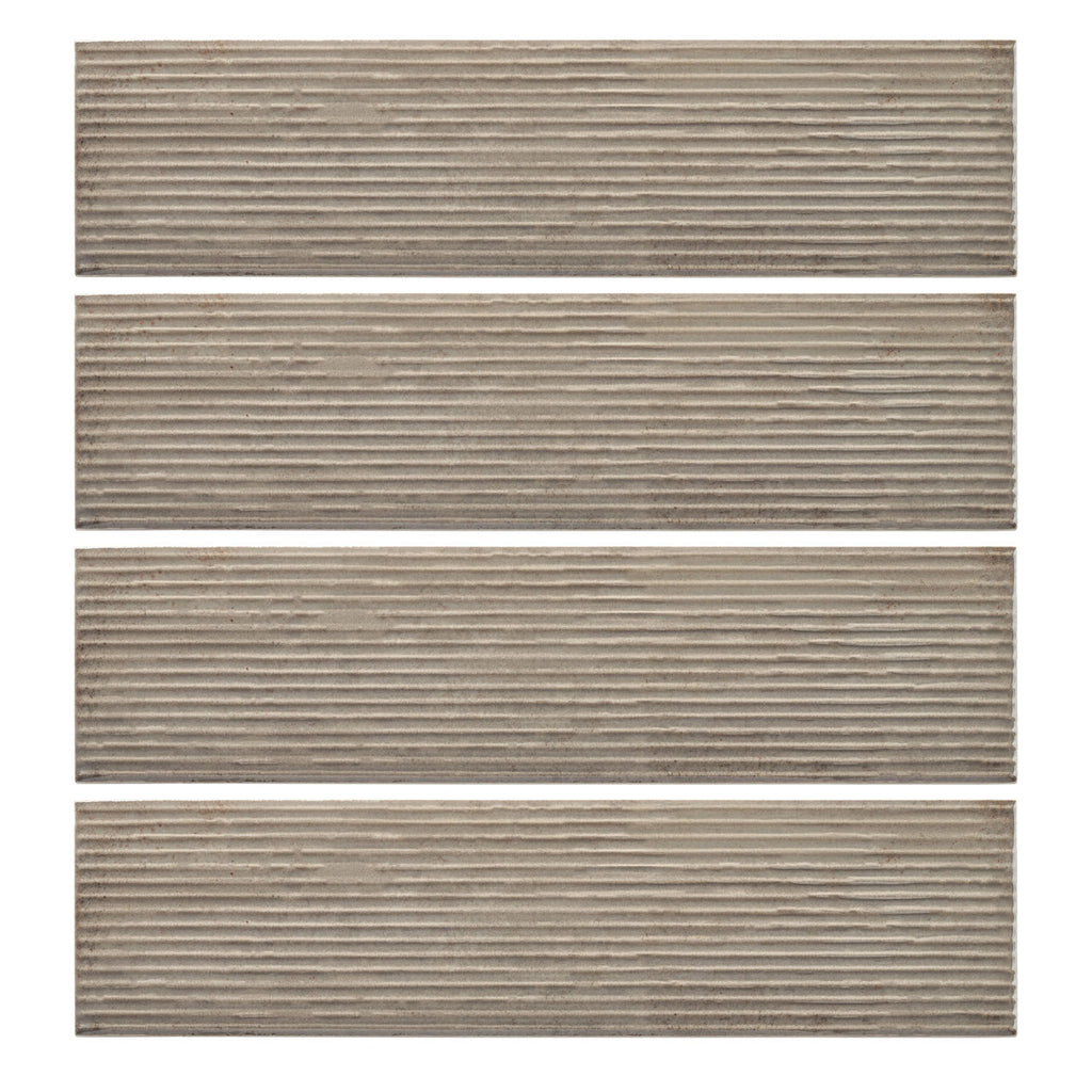 Groove Beat Brown 3x12 Porcelain Subway Tile – Glazzio Surfaces