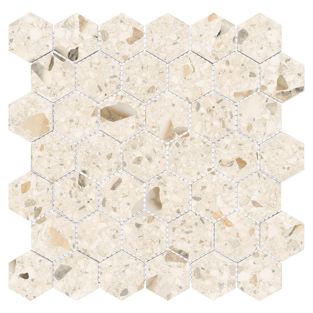Harmonic Crescendo 2x2 Matte Hex Mosaic – Glazzio Surfaces
