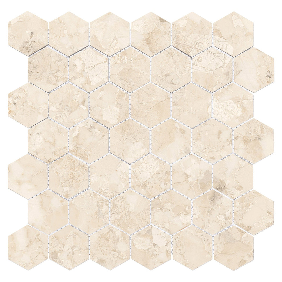 Harmonic Arpeggio 2x2 Matte Hex Mosaic – Glazzio Surfaces