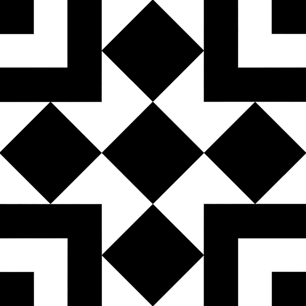 Retro Neuve Checker Blocks 8x8 Porcelain Tile – Glazzio Surfaces