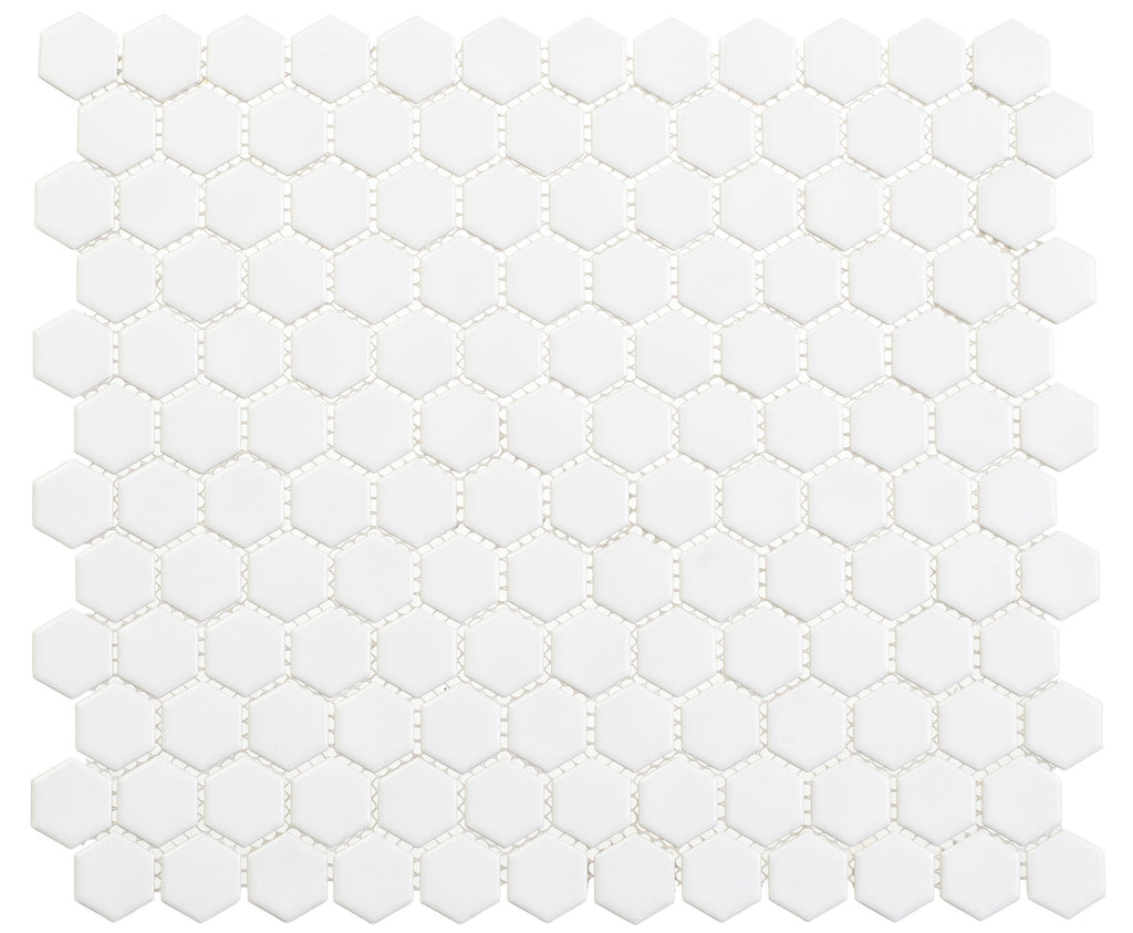 Freedom Avenue Liberty Pure 3/4" Hexagon Matte Mosaic – Glazzio Surfaces